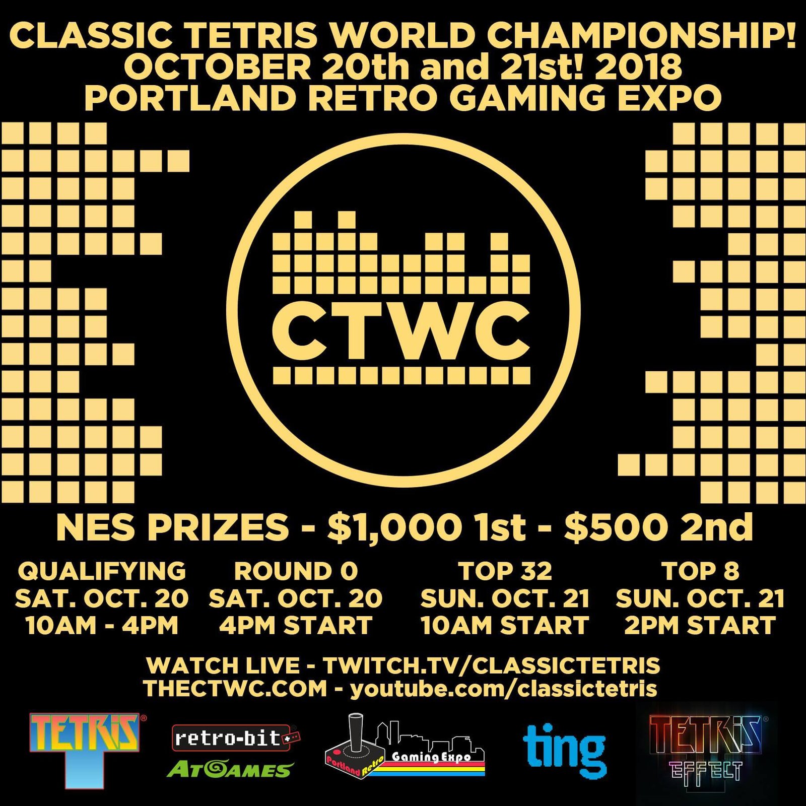 2018 Classic Tetris World Championship: Timestamps - Tetris Interest